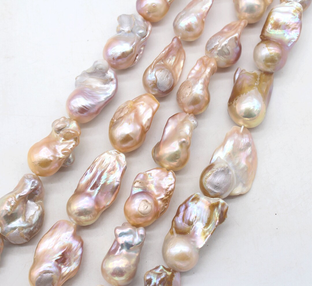 13-15x18-26mm Natural Color Baroque Pearl,genuine Pearls Supply,pink ...