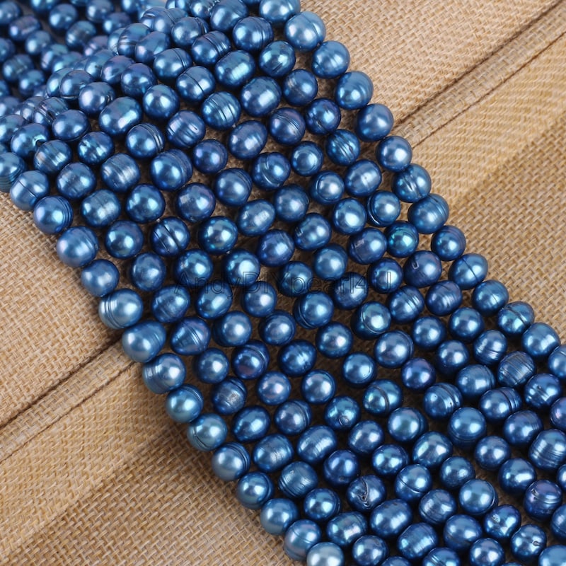 Royal Blue Pearls - Etsy