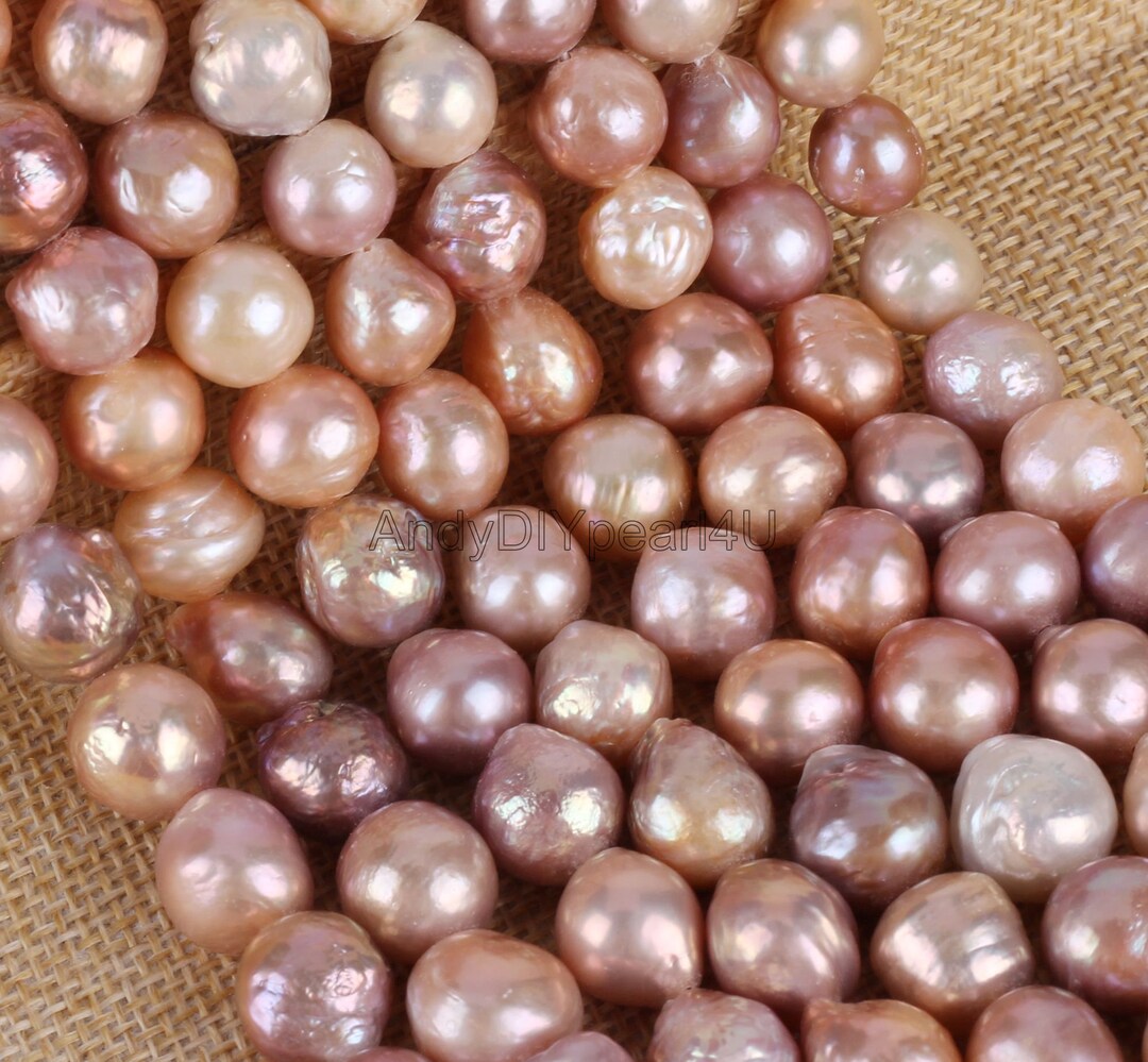 Genuine Edison Fresh Water Pearls Natural Color Nucleated - Etsy