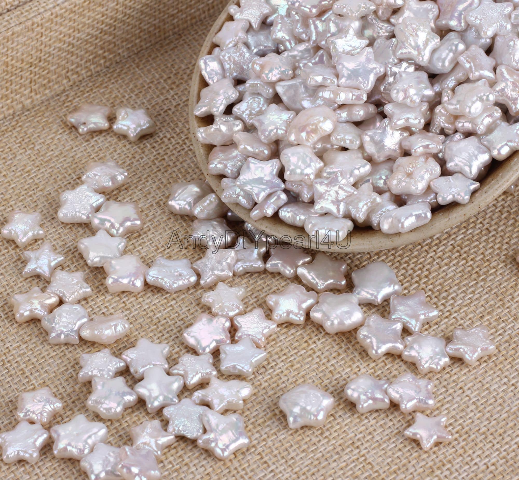 1PC 12x12mm Unique Shaped Pearls,star-shaped Pearls,no Hole Pearls ...