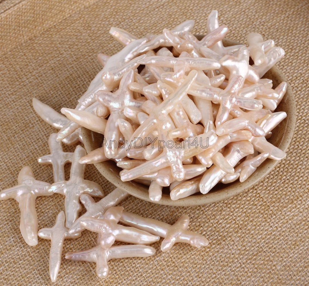 No Hole Cross Pearls,cross Shape Freshwater Pearls,cross Pearls ...