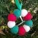 Set of Rainbow Felt Ball Christmas Tree Baubles, Christmas Tree ...
