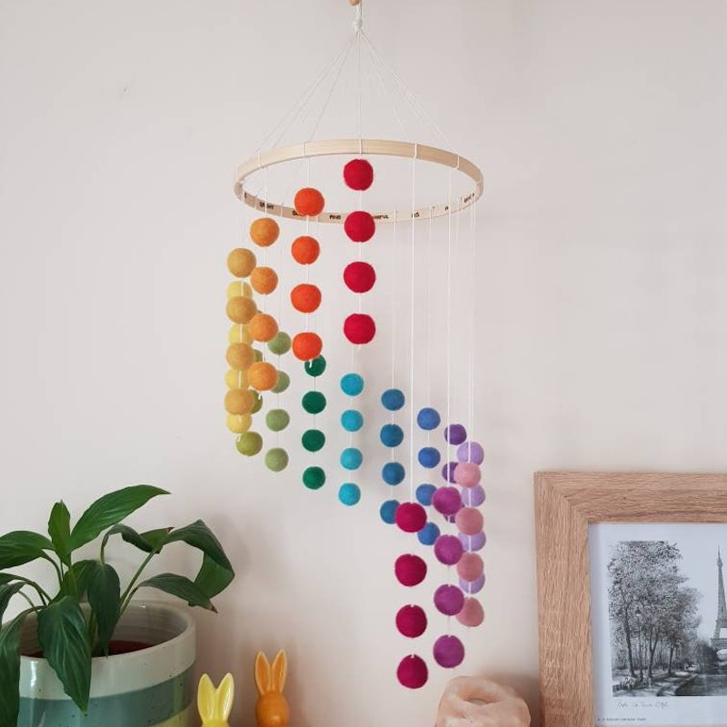 Rainbow Mobile - Etsy