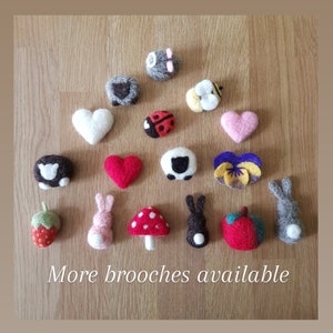 Needle Felted Rainbow Brooch Handmade in Bright and Vibrant Colours ...