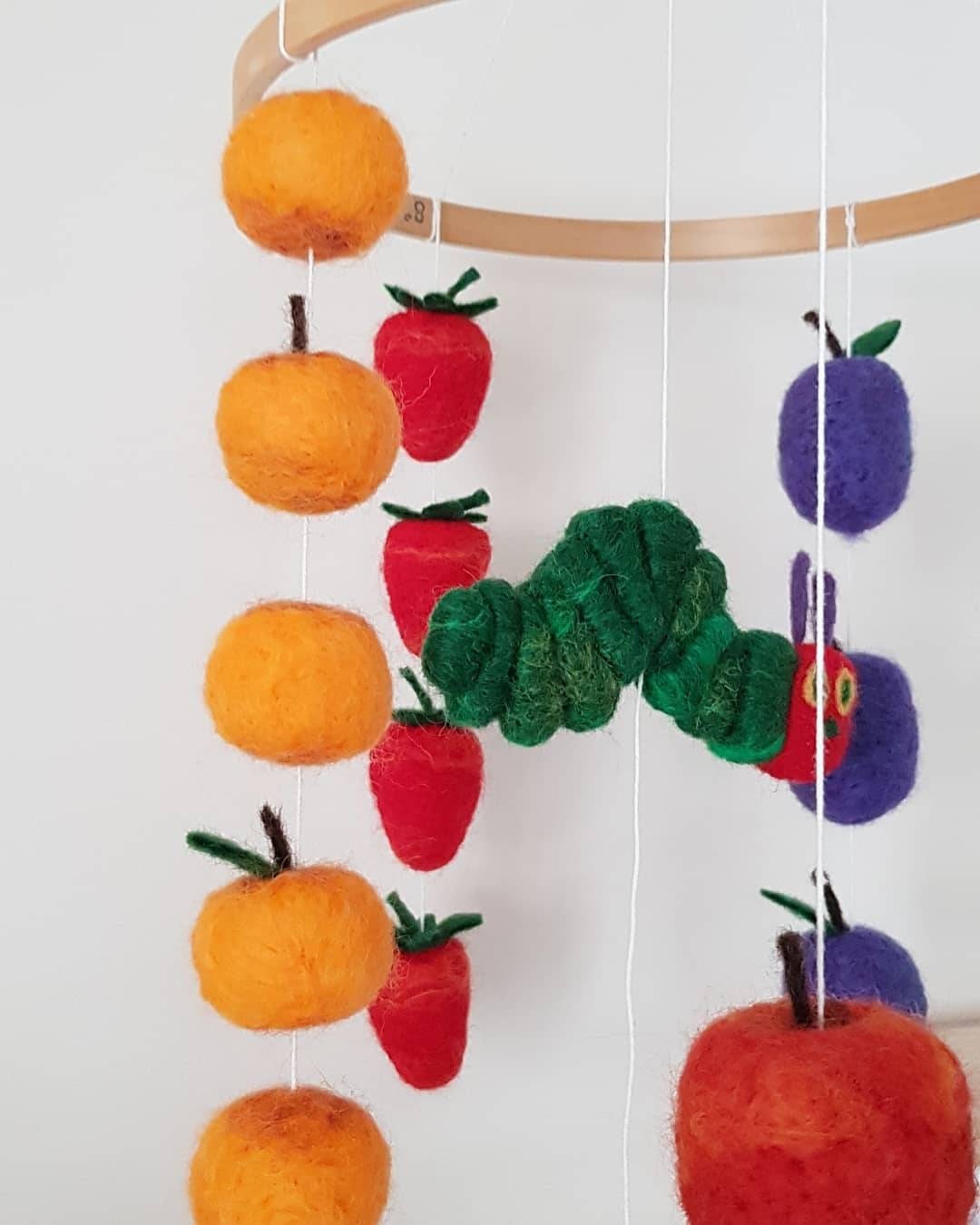 Needle Felted Baby Nursery Mobile. Handmade Childrens Cot/crib | Etsy