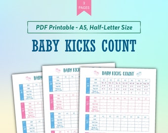 Baby Kicks Tracker - Etsy UK