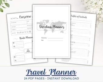 Editable Travel Research Printable Car Rental Template - Etsy