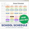 Pink School Timetable Printable | Cute Weekly Class Schedule (JPG ...