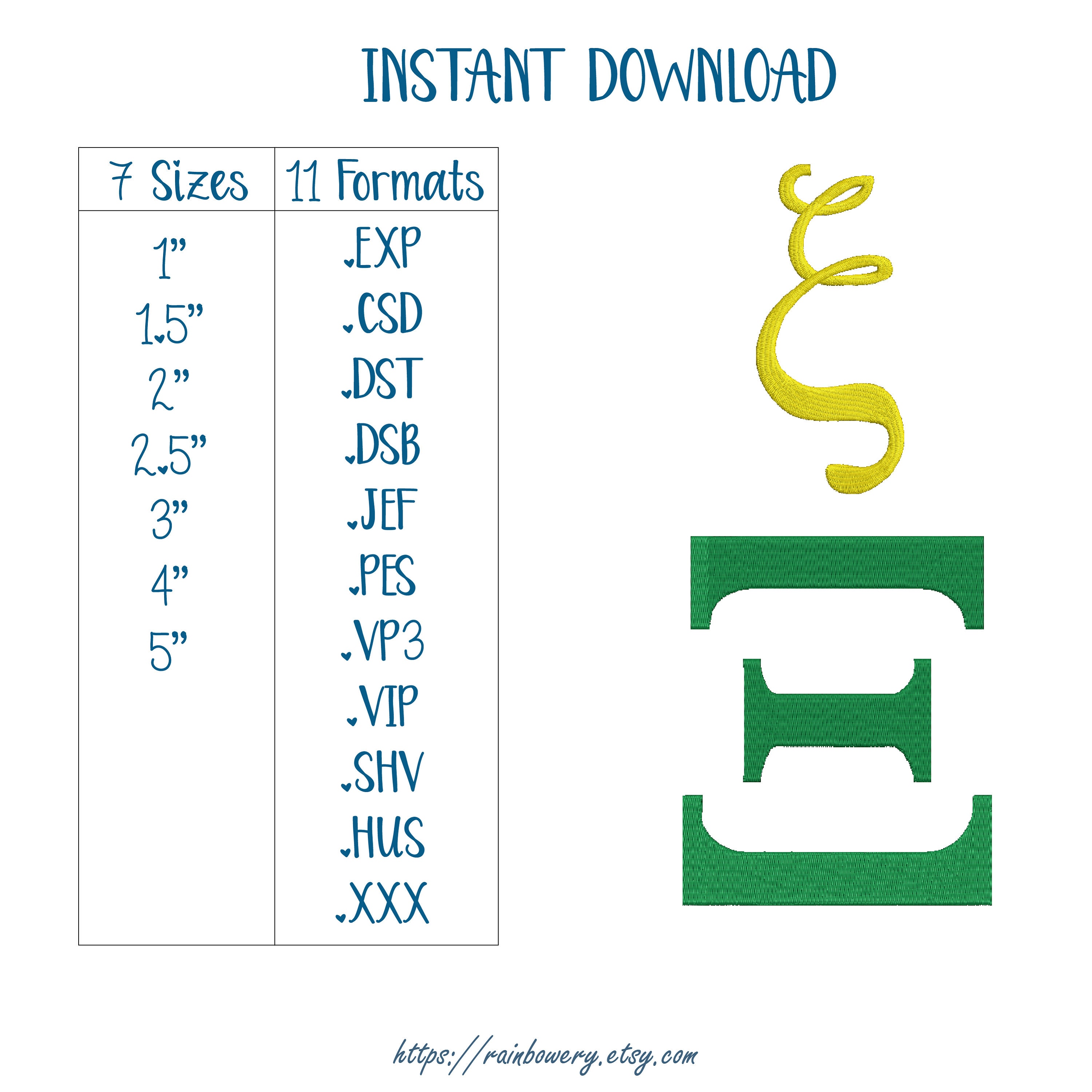 Xi Letter Embroidery Design Xi Character Machine Embroidery - Etsy