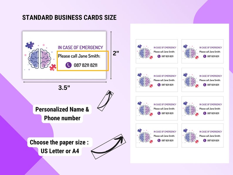 Alzheimers Dementia Companion Card Dementia Assistance Card - Etsy