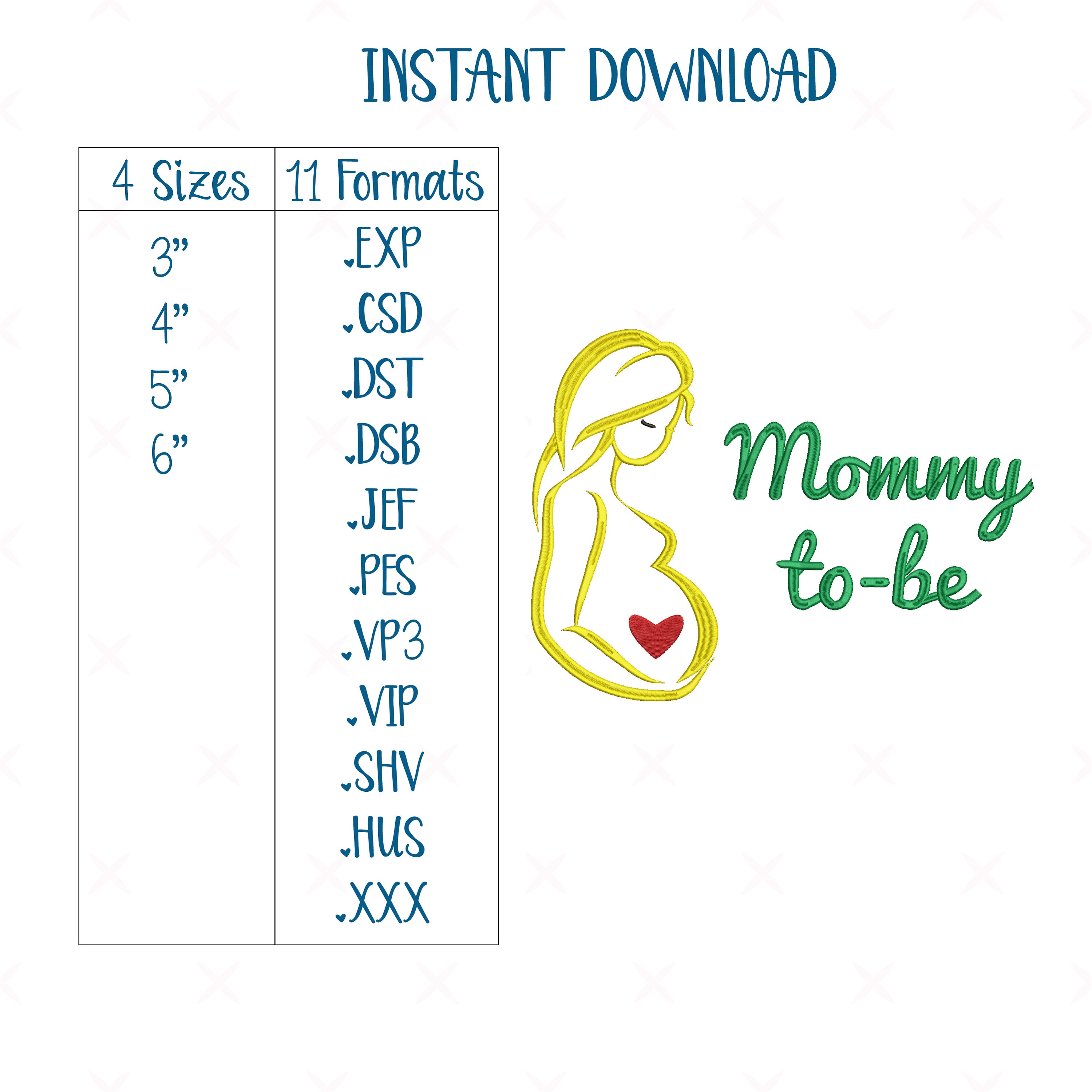 Mommy to Be Machine Embroidery Design, New Mom Embroidery, Gift for ...