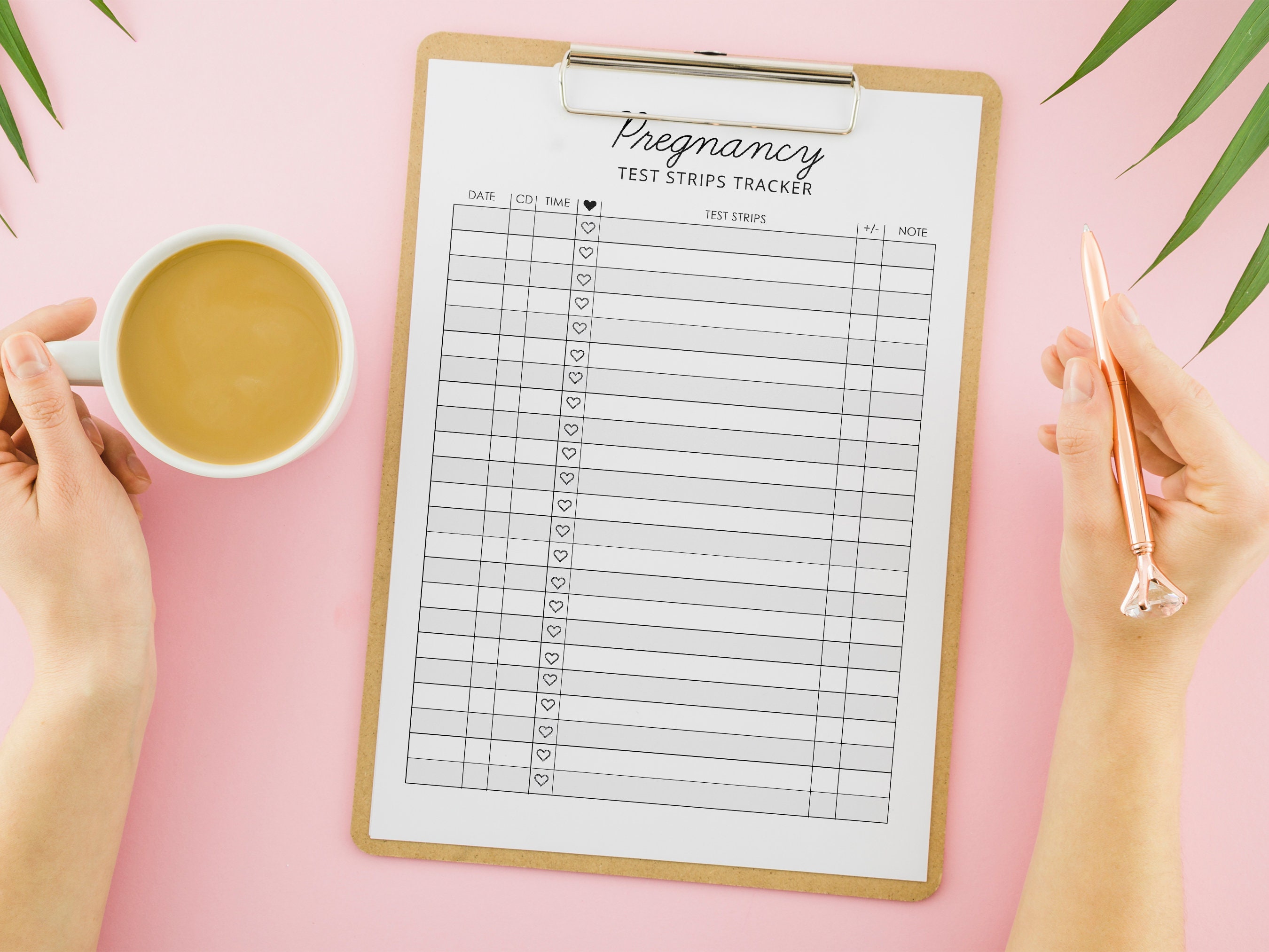 Ovulation Test Strips Tracker Pregnancy Test Strips Tracker | Etsy