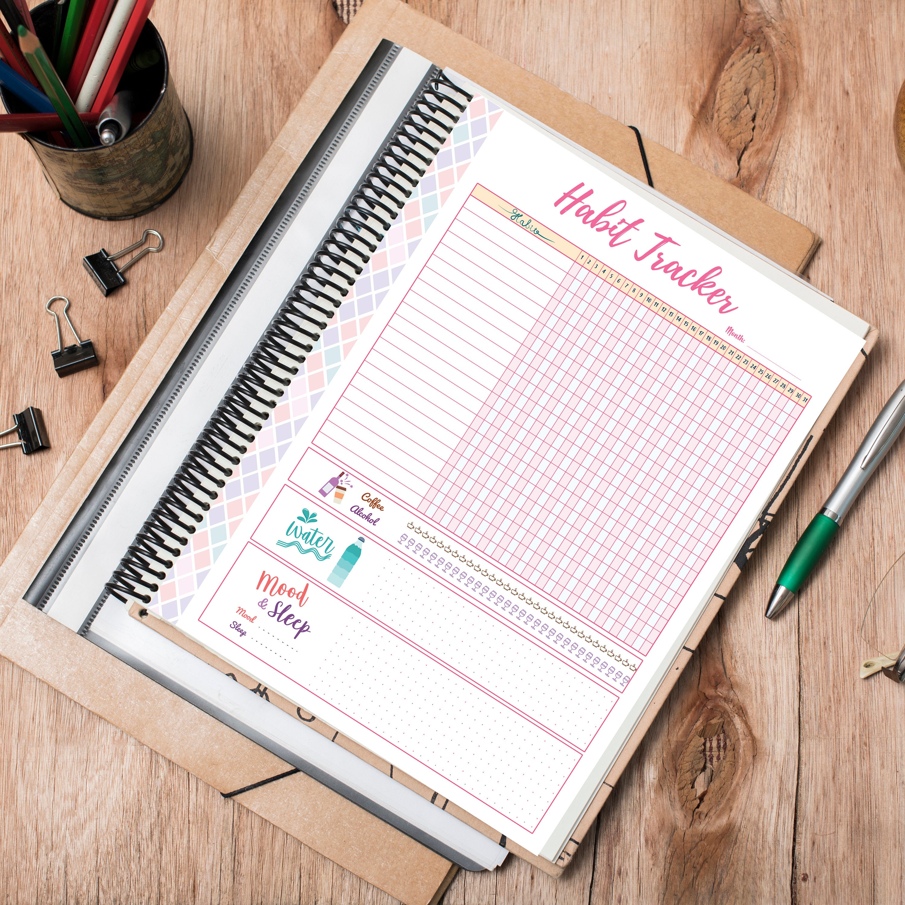 Classic HP Habit Tracker Printable Classic Routine Tracker - Etsy