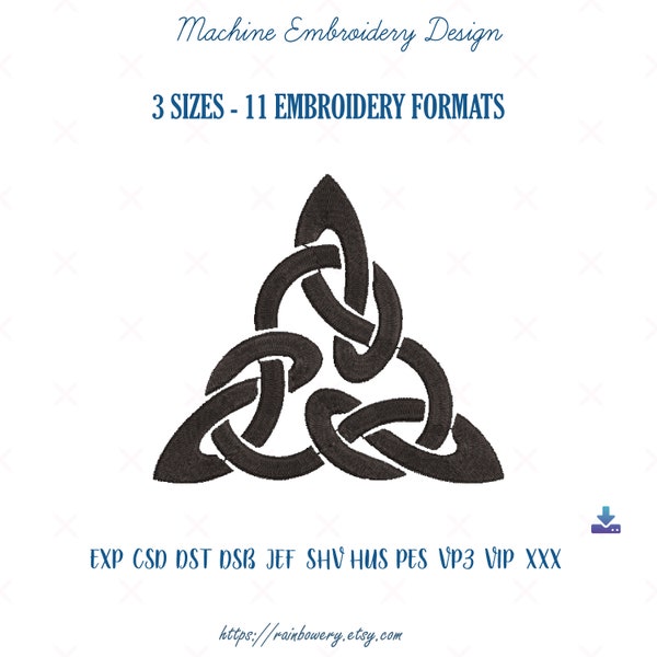 Celtic Trinity Embroidery Machine Design - Etsy