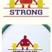 Strong Logo Embroidery Design, Barbell Embroidery, Dumbbell Embroidery ...
