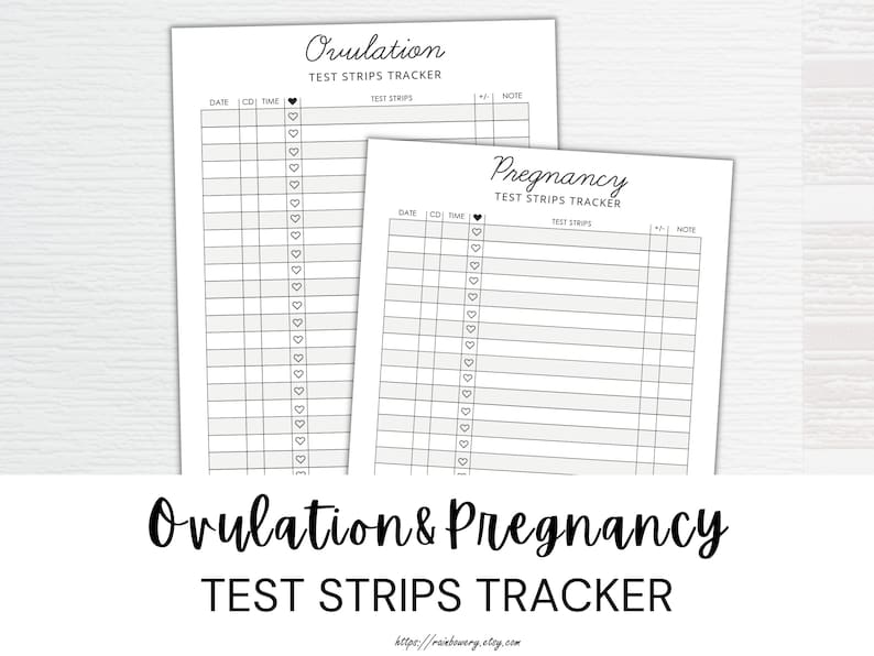 Ovulation Test Strips Tracker, Pregnancy Test Strips Tracker, OPK ...