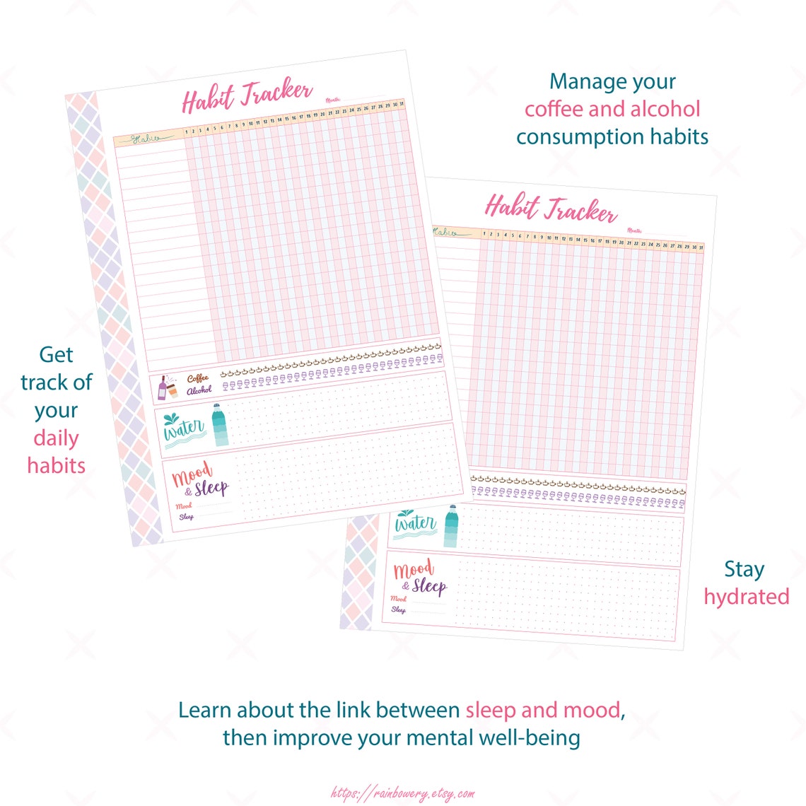 Classic HP Habit Tracker Printable Classic Routine Tracker - Etsy