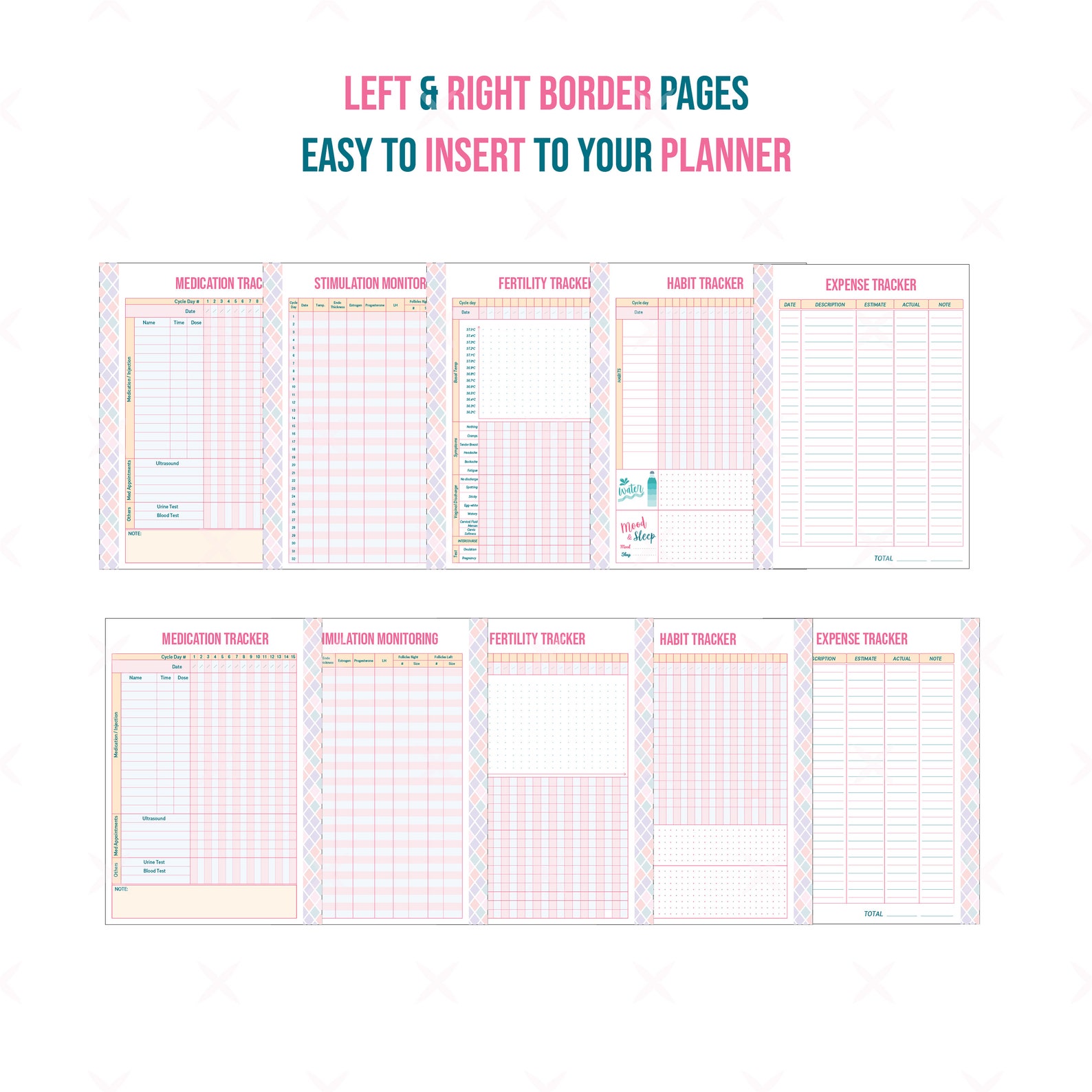 IVF Planner IUI Planner Printable Template TTC Planner | Etsy