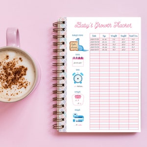 Baby Growth Tracker, Baby Growth Chart, Baby Height and Weight Tracker ...