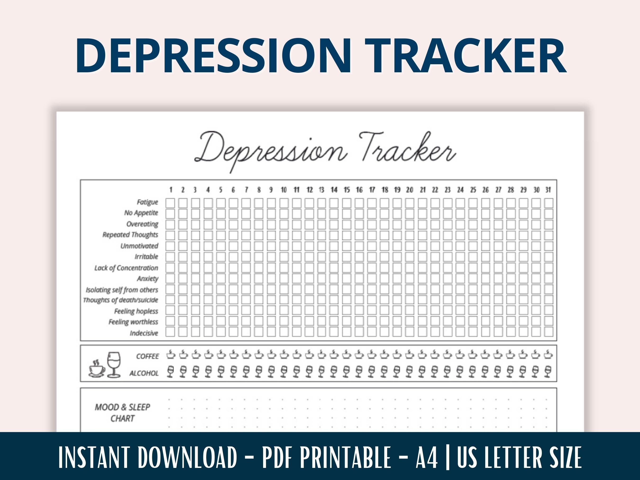 Depression Tracker, Depression Journal, Signs of Depression, Depression ...