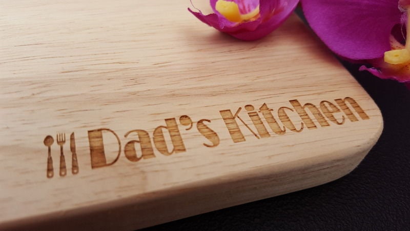 Personalised Chopping Board Engraved Cooking Chef Kitchen Fathers Day ...