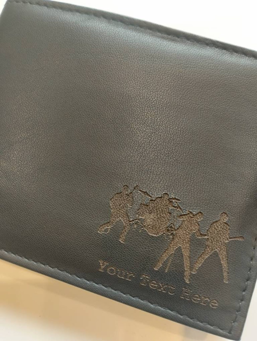 Personalised Band / Rock Group Wallet. Engraved With Your Own Text ...