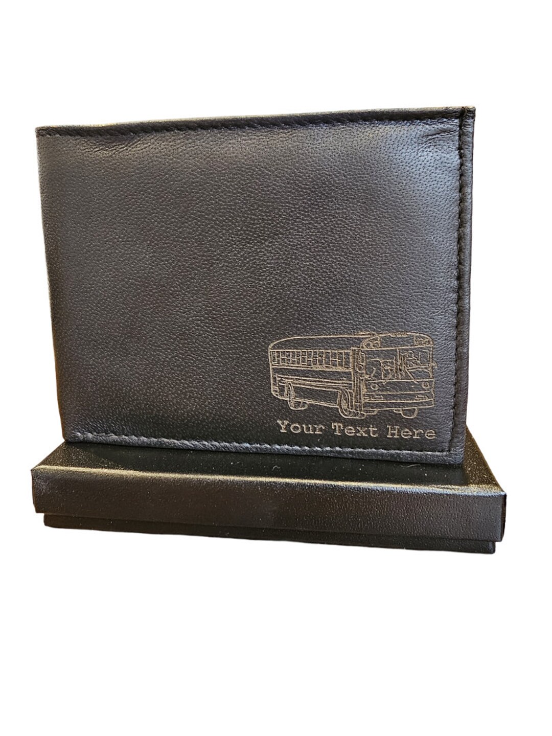 Bus / Coach Personalised Leather Wallet. - Etsy UK