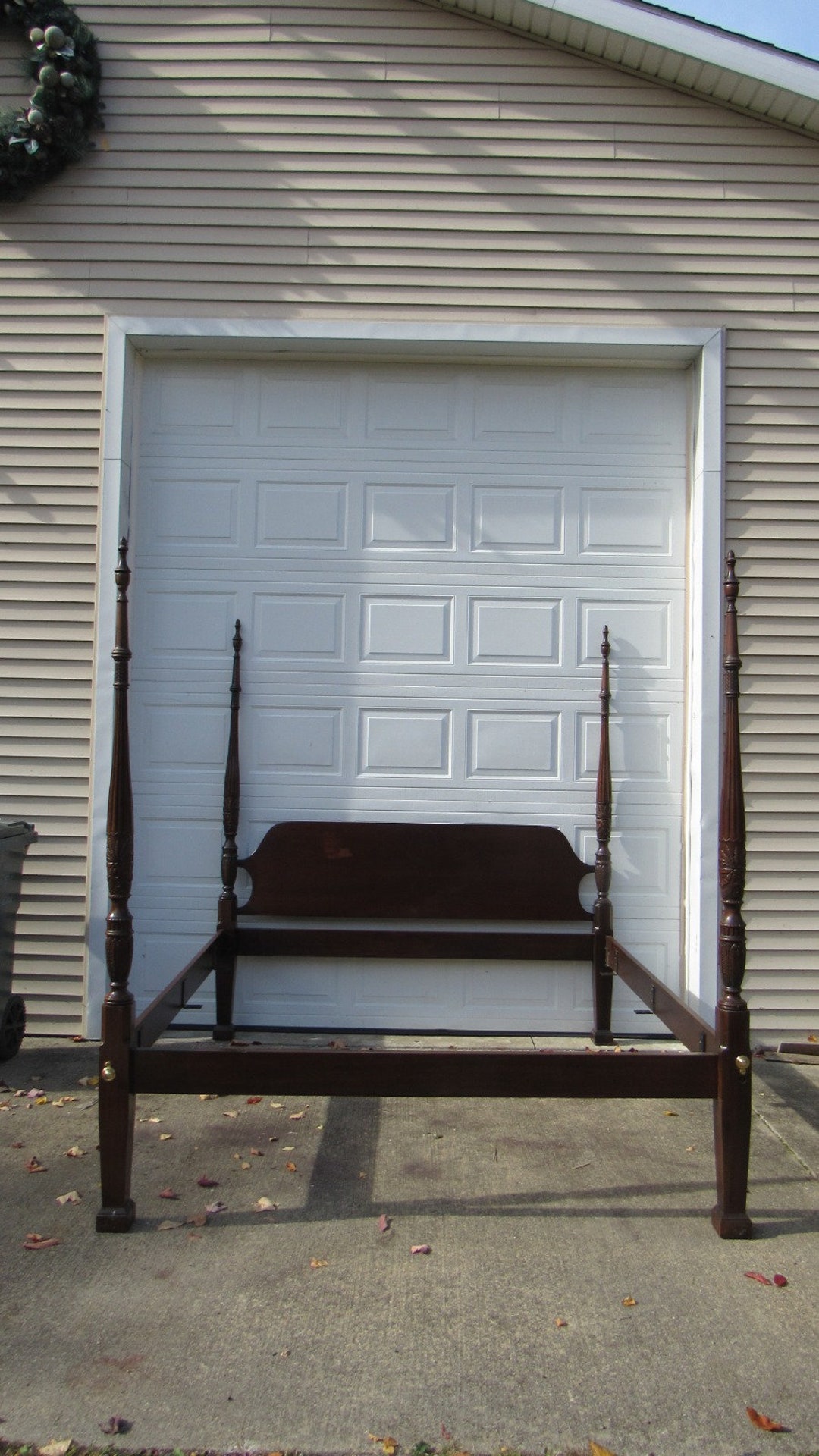 Drexel King Size Poster Rice Bed Mahogany Eighteenth Century - Etsy