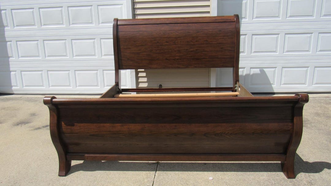Pulaski King Size Sleigh Bed Designer - Etsy