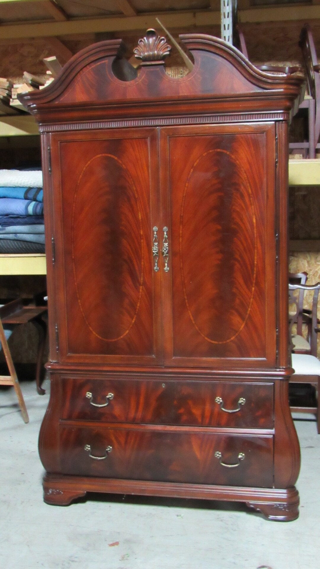 Thomasville Four Piece Armoire Wardrobe Chippendale Mahogany Amazing - Etsy