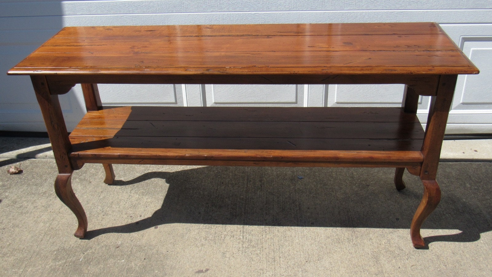 Ethan Allen Pine Console Sofa Table Rustic - Etsy