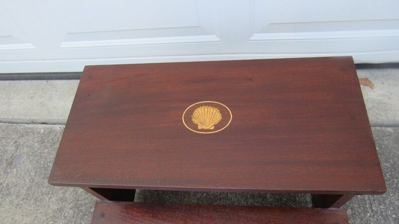 Mahogany Bed Steps Stool Mahogany Shell Design Nice - Etsy