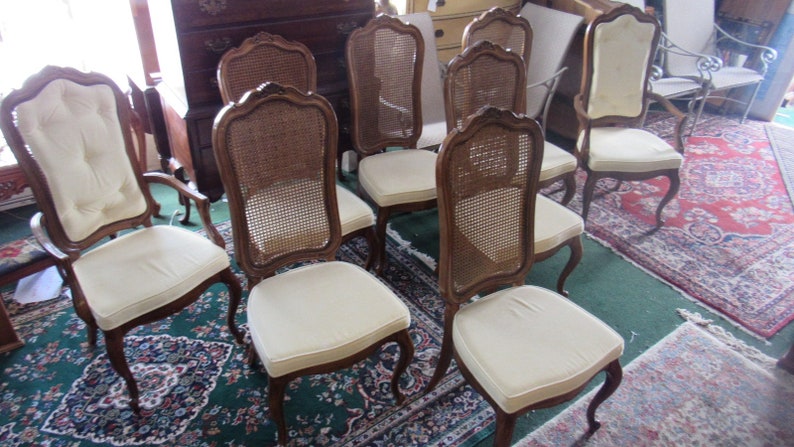 Set Thomasville French Country Cane Dining Room Chairs - Etsy