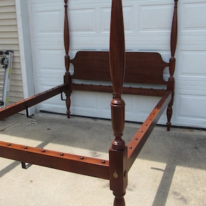 Henkel Harris Queen Poster Bed Cherry Designer - Etsy