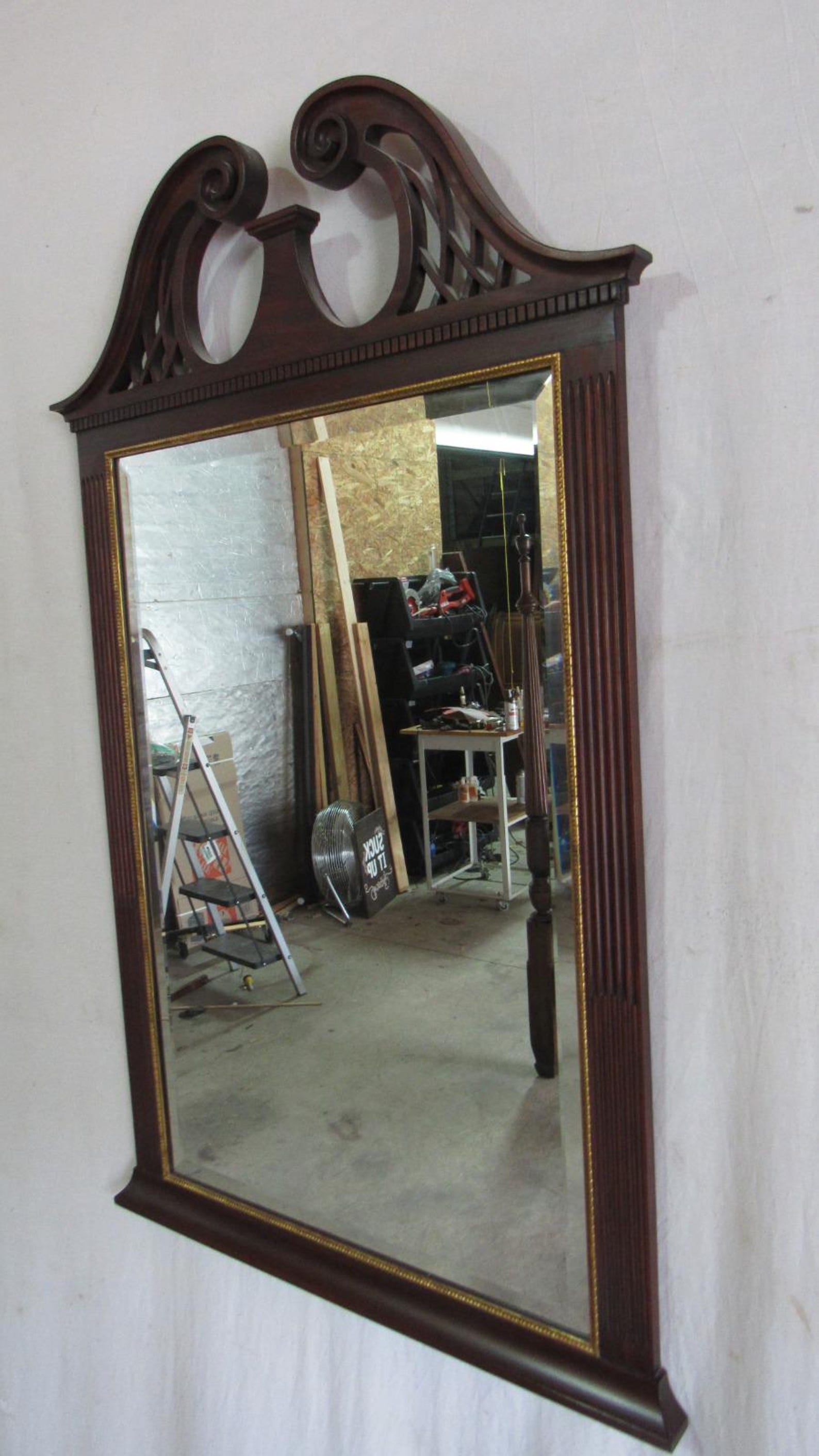 Henkel Harris Mahogany Designer Mirror - Etsy