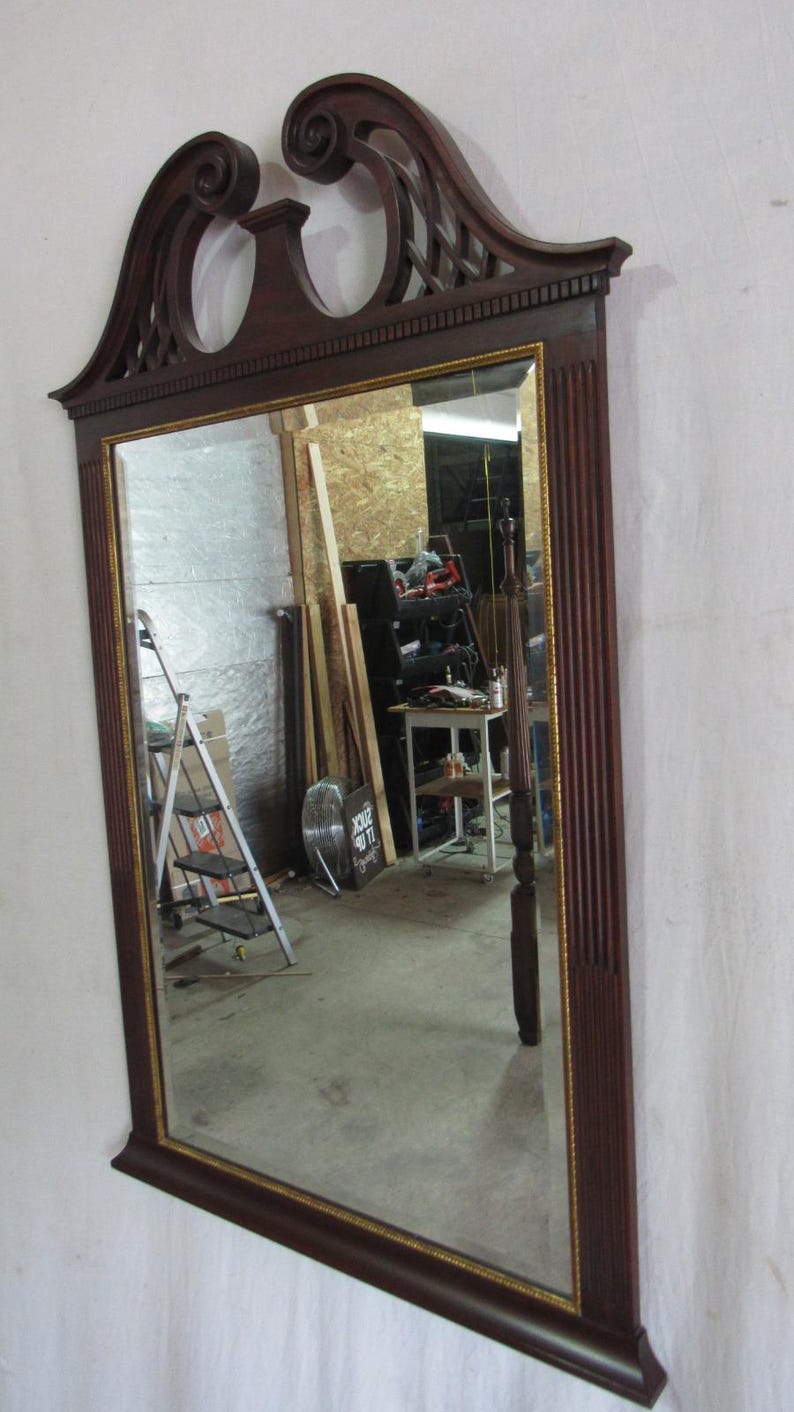 Henkel Harris Mahogany Designer Mirror - Etsy