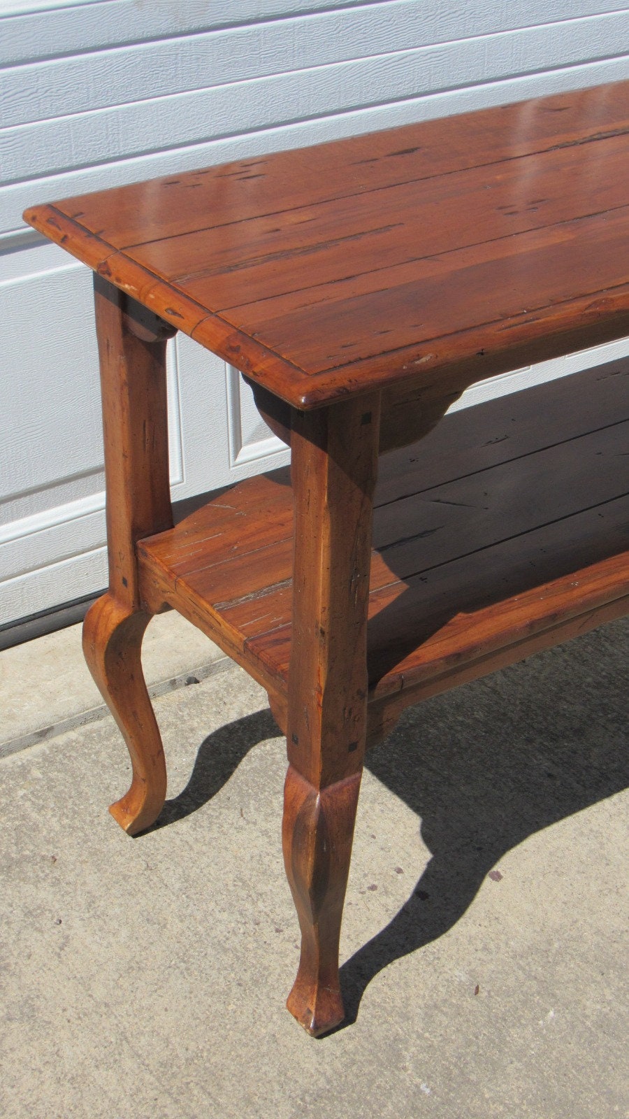 Ethan Allen Pine Console Sofa Table Rustic - Etsy