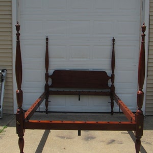 Henkel Harris Queen Poster Bed Cherry Designer - Etsy