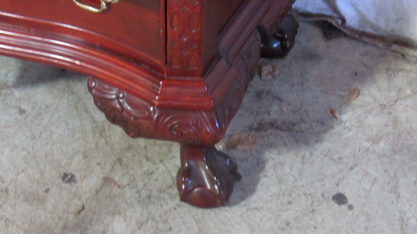 Solid Mahogany Bachelors Chest Claw Foot Chippendale Serpentine - Etsy