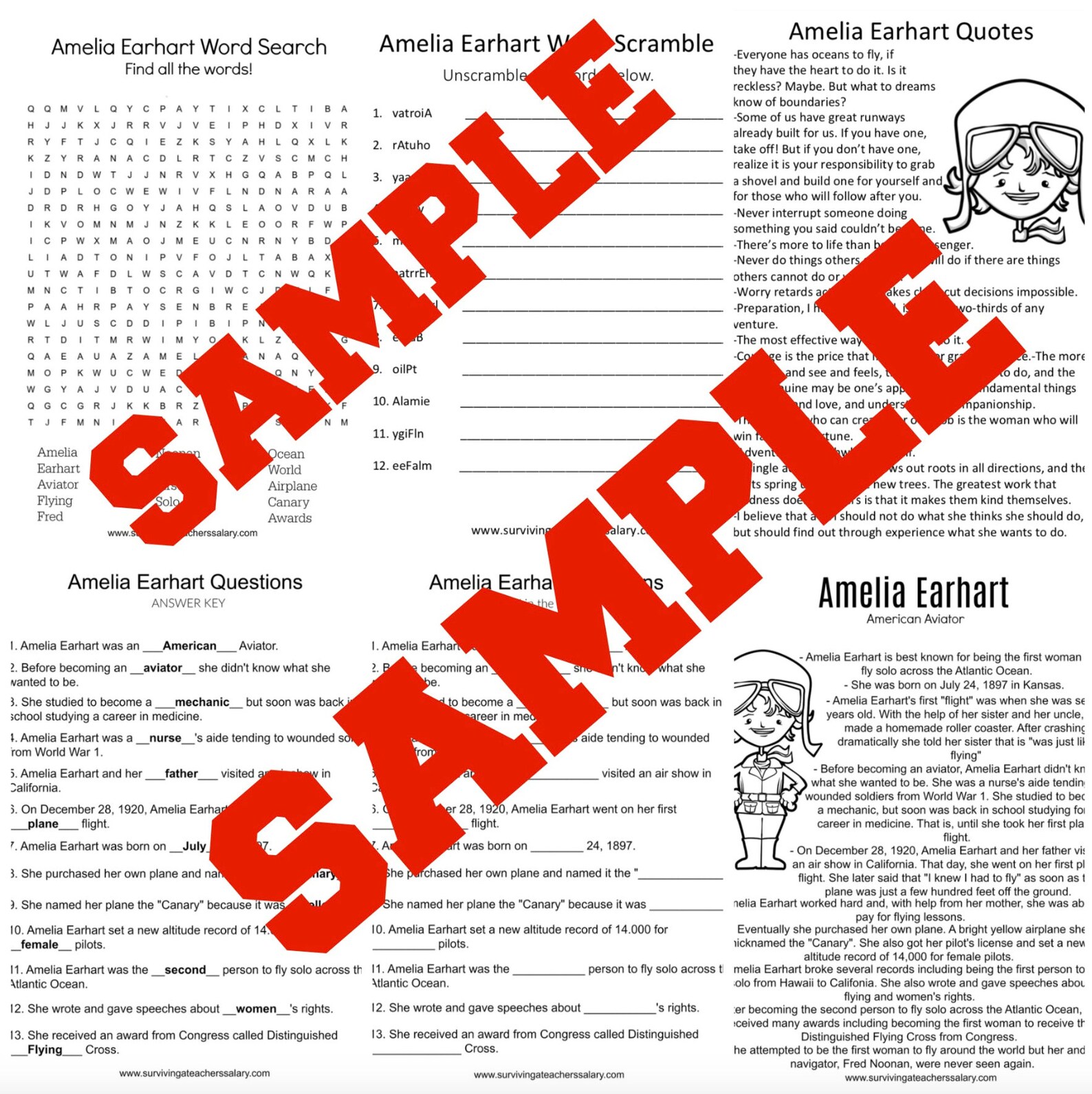 Printable Famous People in History Workbook - Presidents, Inventors ...