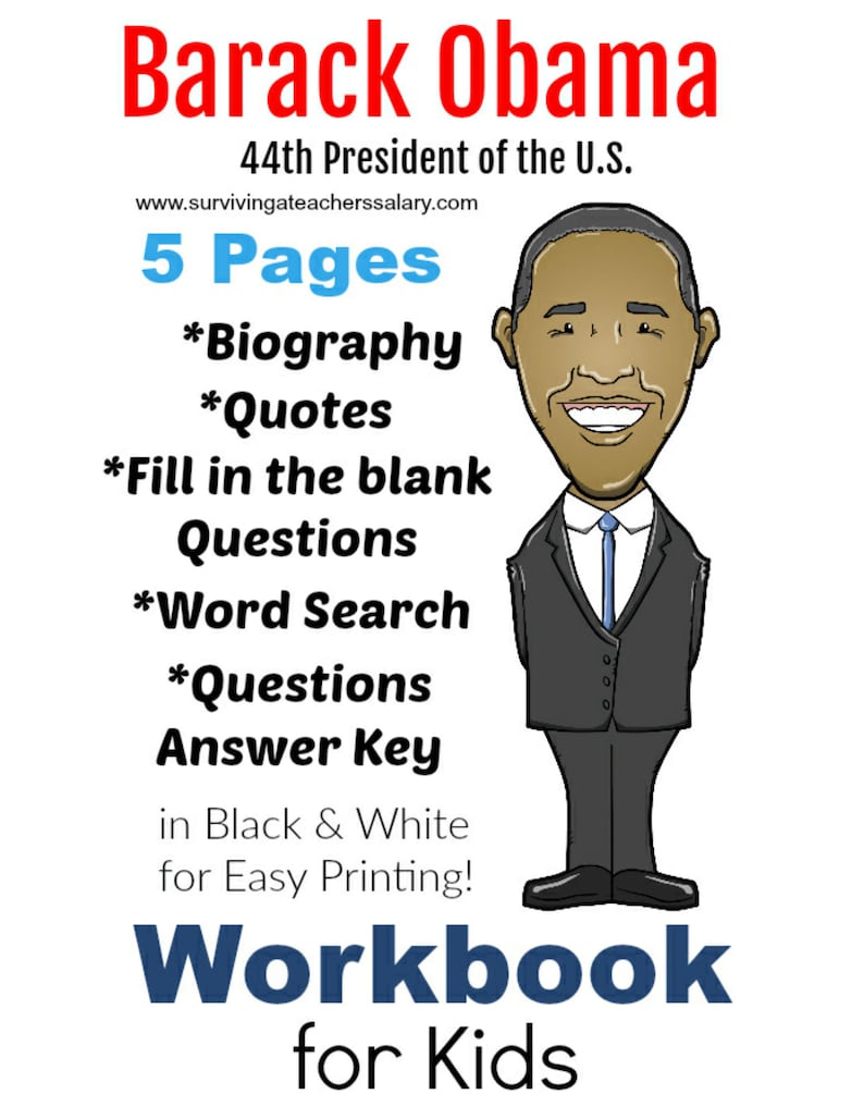 Printable Famous People in History Workbook - Presidents, Inventors ...