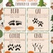 Science Animal Tracks ID Printable - Flash Cards for Learning ...