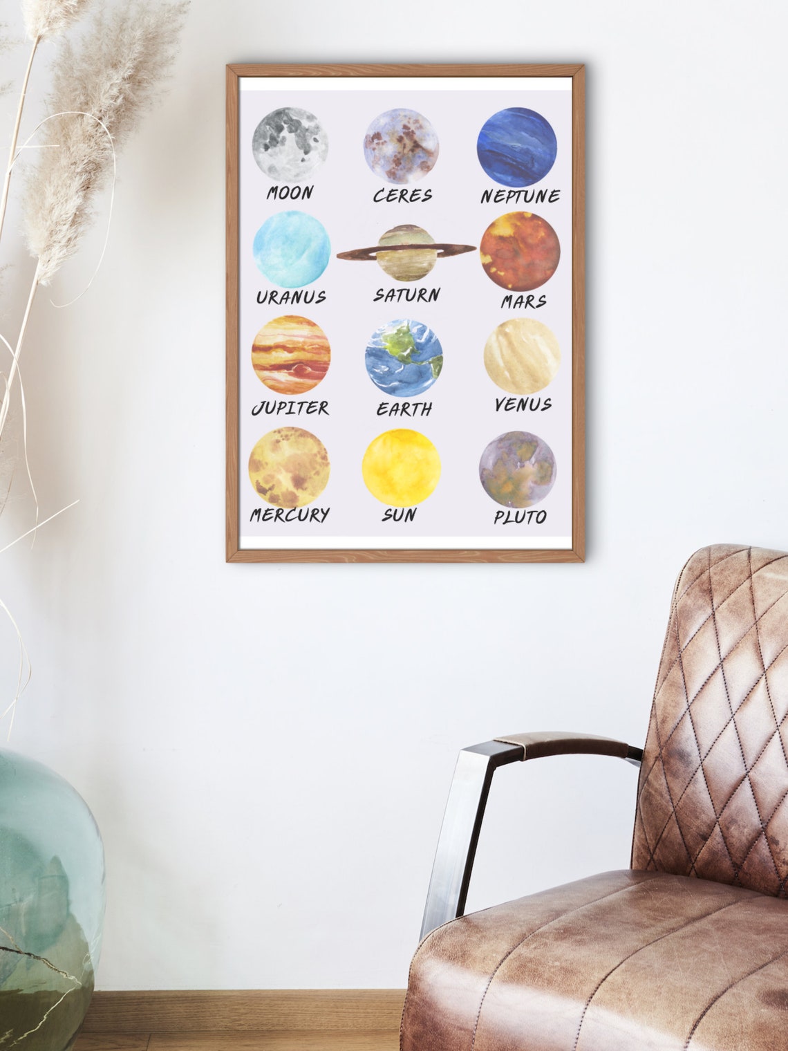 Printable Solar System 18 X 24 Poster Digital Art - Instant Download - Etsy