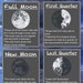 Printable Moon Phases ID Flash Cards Instant Download Bonus Learning ...
