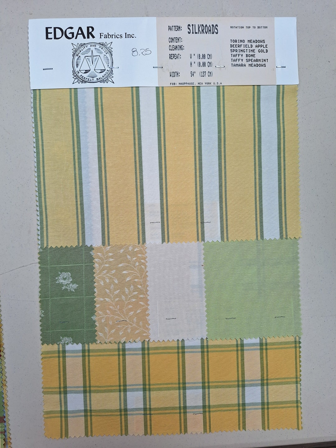 Edgar Fabric 5pc Silkroads Pattern Cotton/fabric Sample in Coordinating ...