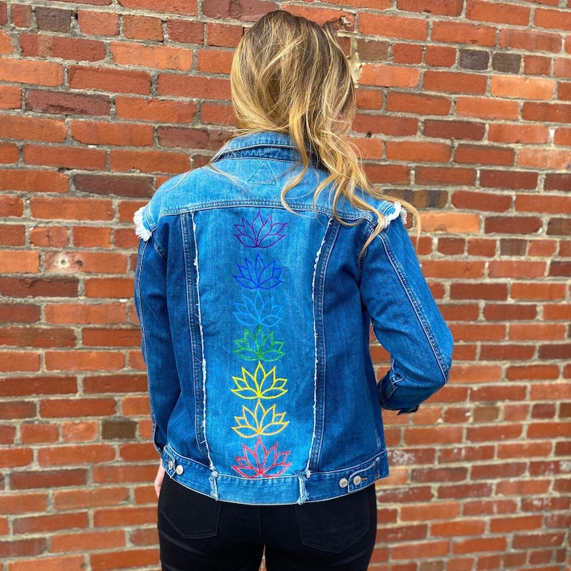 Hand Painted Denim - Etsy