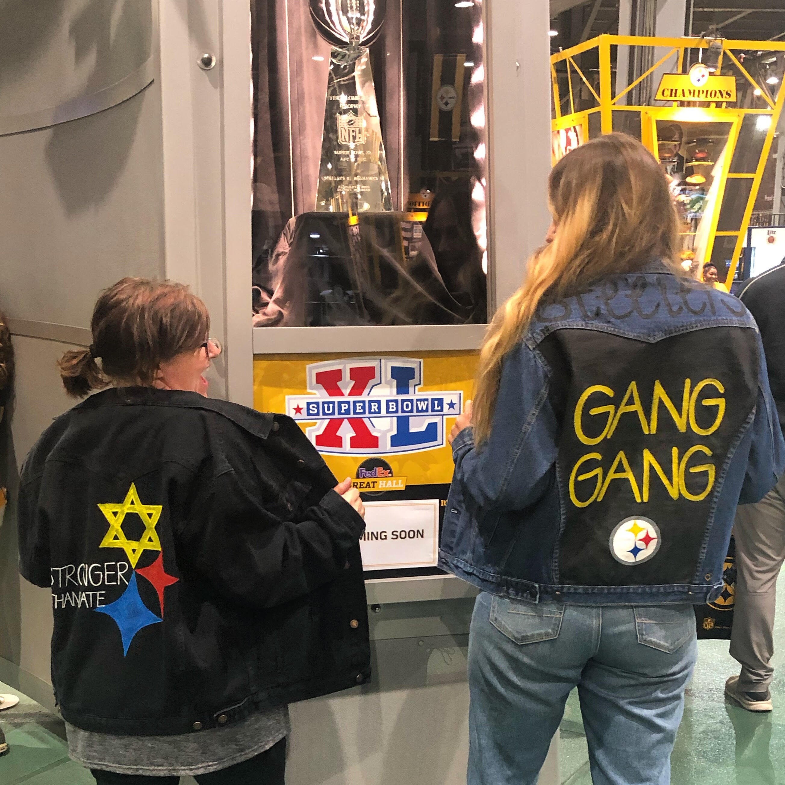 Pittsburgh Steelers Gang Gang Hand Painted Denim Jacket M/L/XL - Etsy UK
