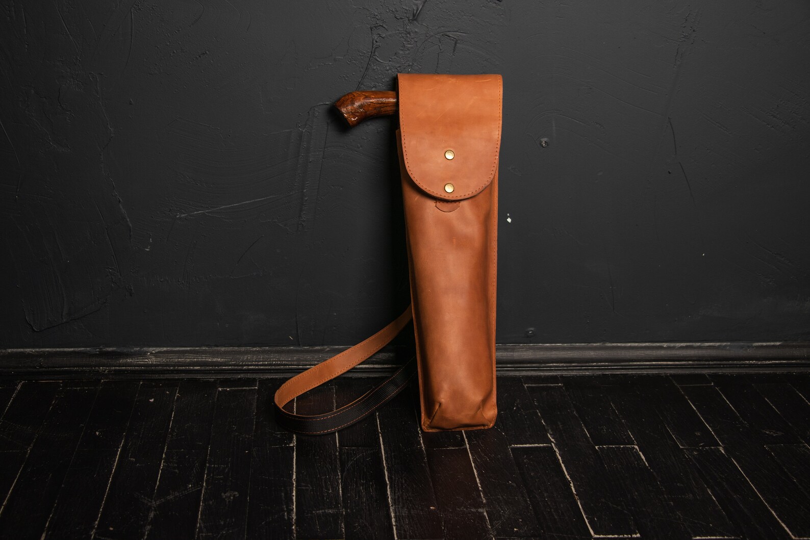 Brown Bag for Walking Stick Storage Walking Cane Case Leather - Etsy
