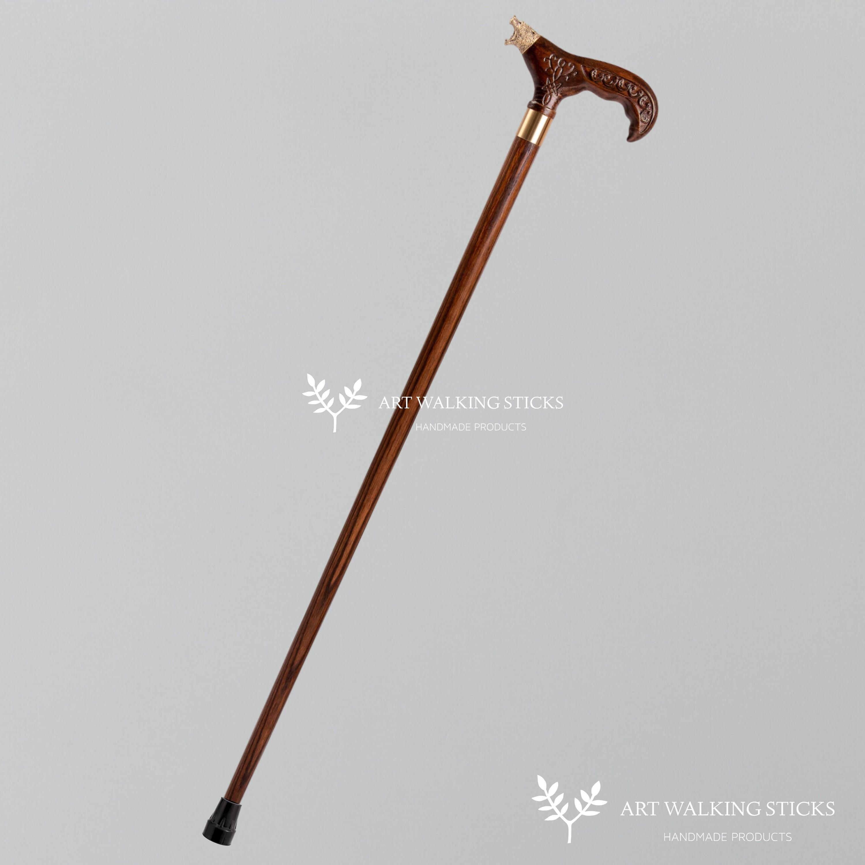 Bear Luxury Walking Cane for Men, Cool Fasionable Handle Brass Bear ...