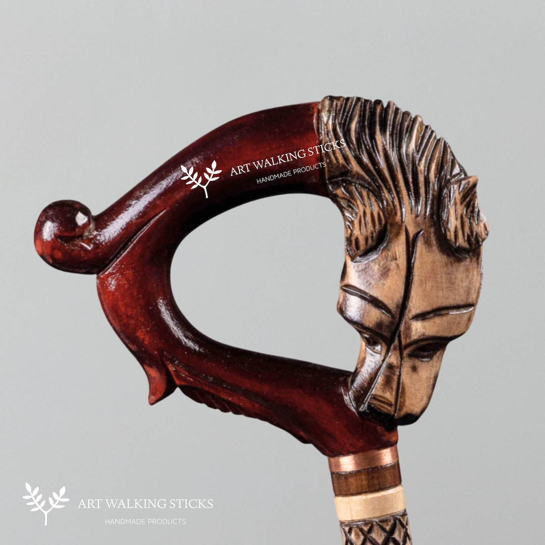 Wolf Head Canes for Both Men and Women, Exquisite Walking Stick With ...